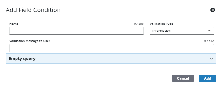 Add Or Edit A Field Condition