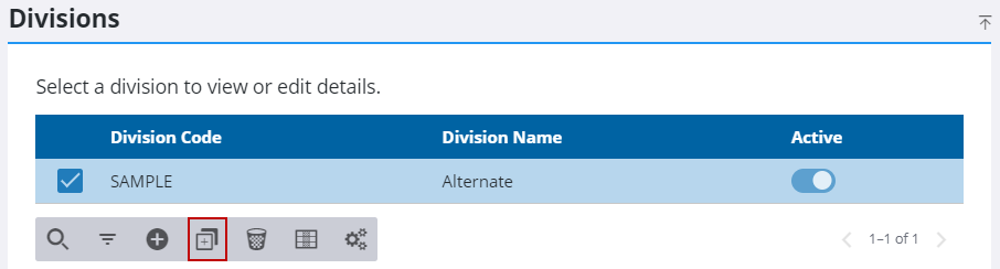 Clone a Division