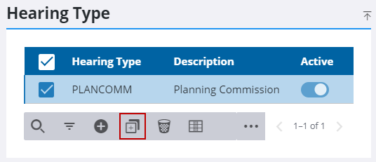 Clone a Hearing Type