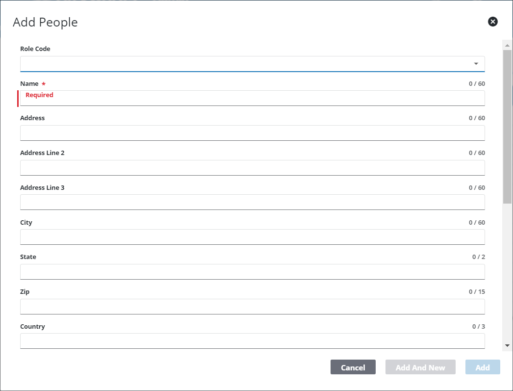 Add a People Profile