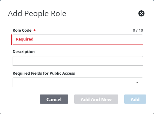 Add a People Role