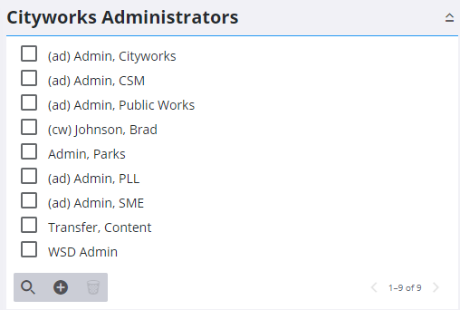 Add or Edit a Cityworks Admin
