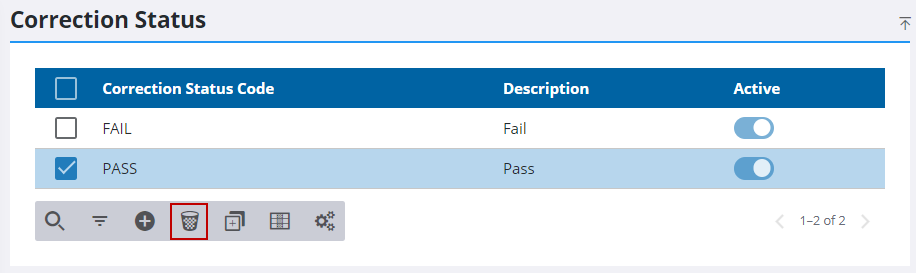 Remove a Checklist Status