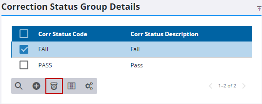 Remove Checklist Status from a Checklist Status Group