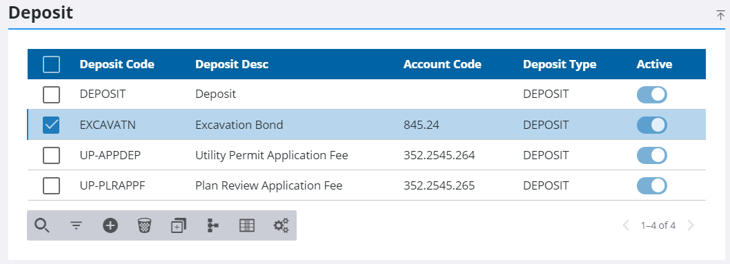 Edit a Deposit