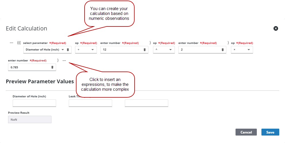 Configure Numeric and Calculated Observation Answers