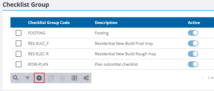 Add a Checklist Group