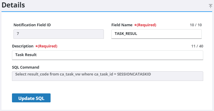 Edit a Notification Field