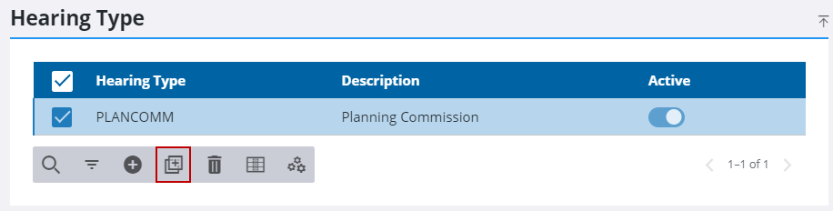 Clone a Hearing Type
