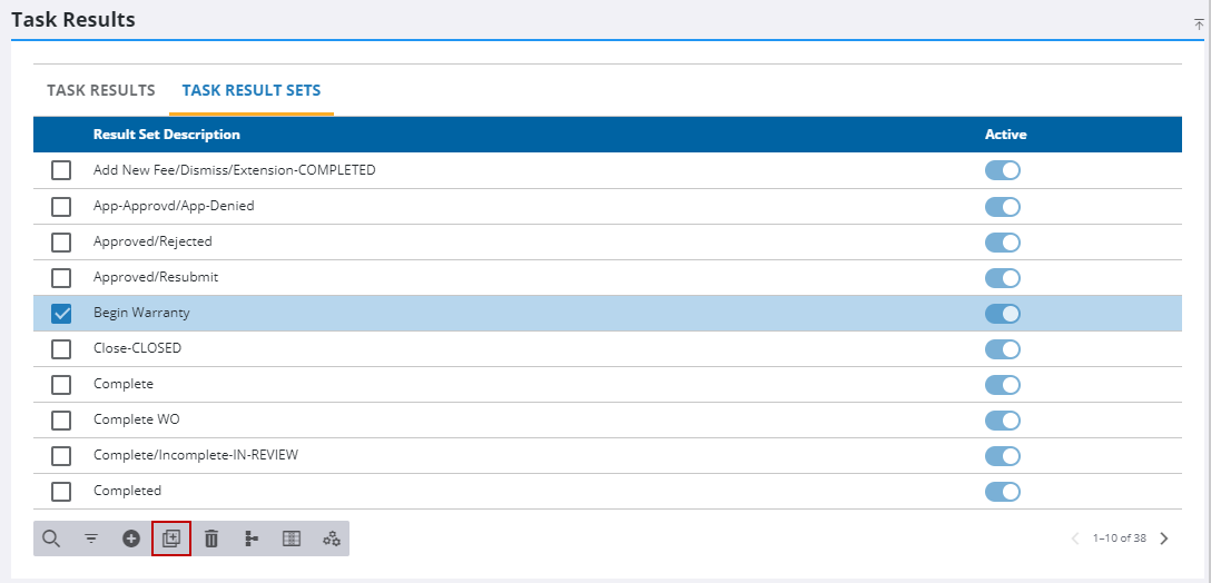 Clone a Task Result Set