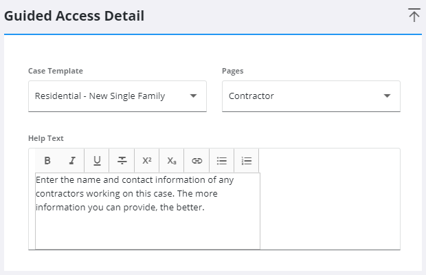 Add or Edit Guided Access
