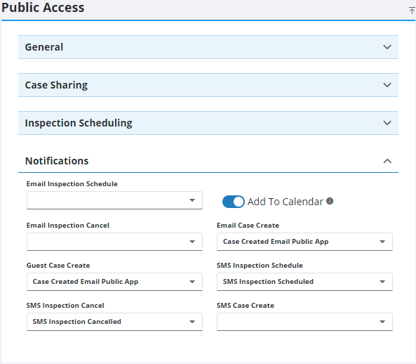 Configure Public Access Preferences