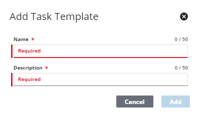 Add or Edit a Task Template
