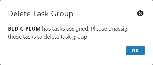 Remove a Task Group