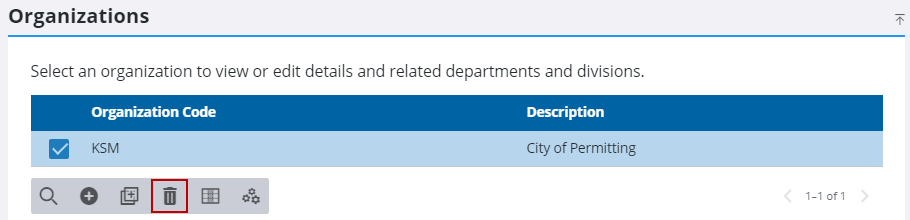 Remove an Organization