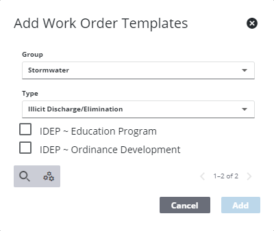 Associate Work Order Templates to a Service Request Template