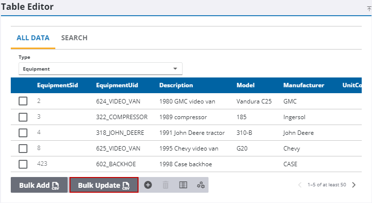 Perform a Bulk Update
