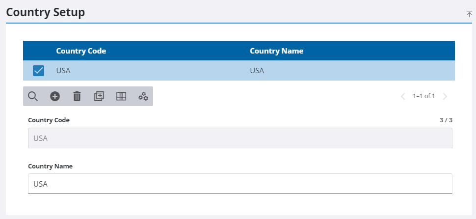 Edit a Country Code, State, or Zip Code