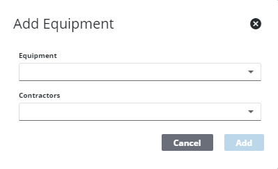 Add Equipment to a Service Request Template