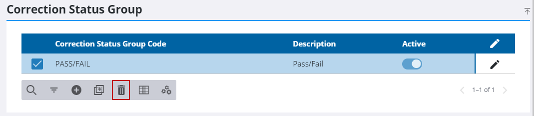 Remove a Checklist Status Group