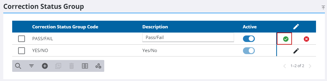 Edit a Checklist Status Group