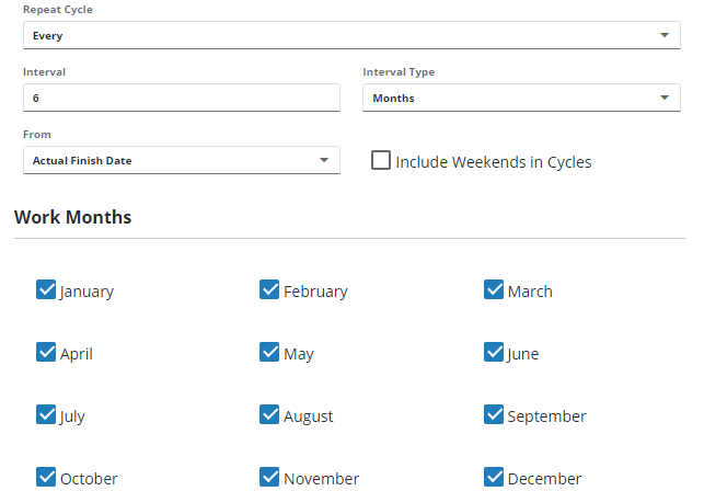 Configure Cyclical Work Orders