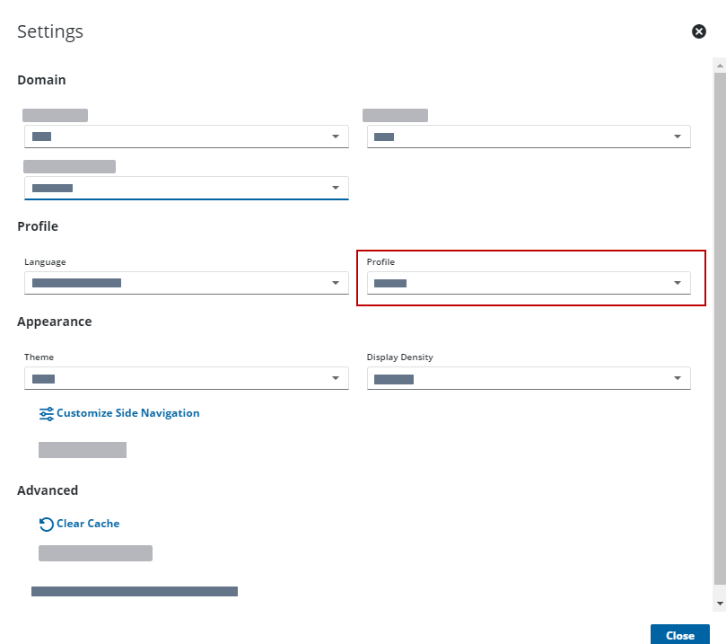 Switch Customization Profiles
