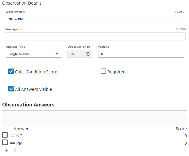 Add a Branch Observation