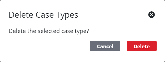 Remove a Case Type