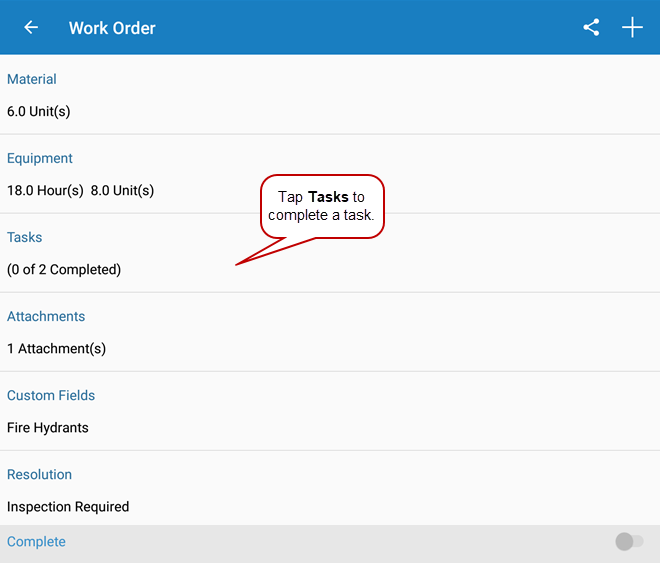 View or Complete a Task