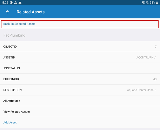 View Related Assets and Create a Work Order
