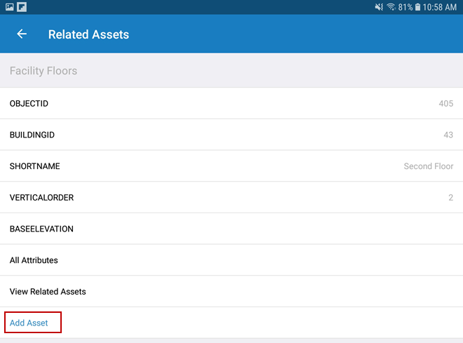 View Related Assets and Create a Work Order