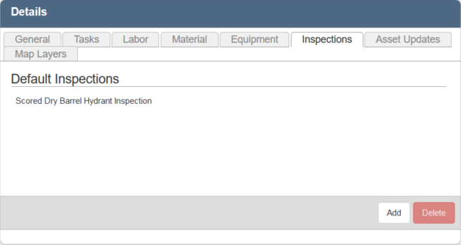 Add Custom Inspections to a Work Order Template
