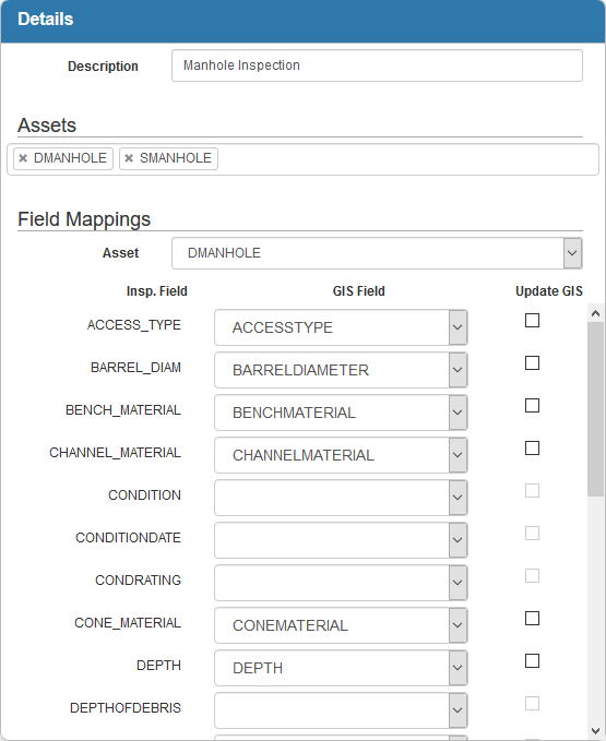 Configure Standard Inspection Templates