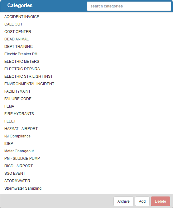 Add or Edit a Custom Field Category