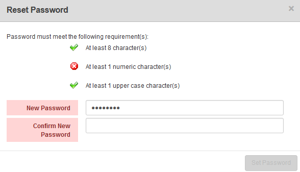 Reset an Employee's Password