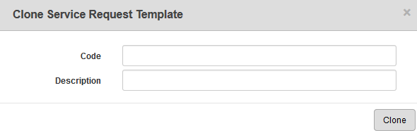 Clone a Service Request Template