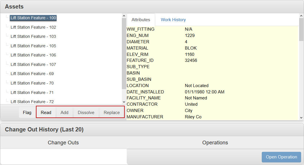 Add or Edit Asset Type Change Out Fields
