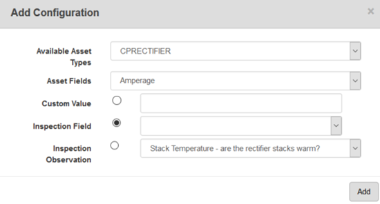Configure Asset Updates for an Inspection Template