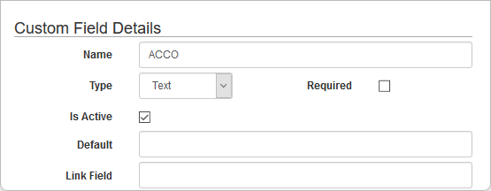 Add or Edit a Text Custom Field Add or Edit a Text Custom Field
