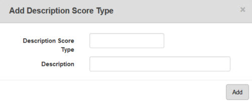 Configure Description Scores