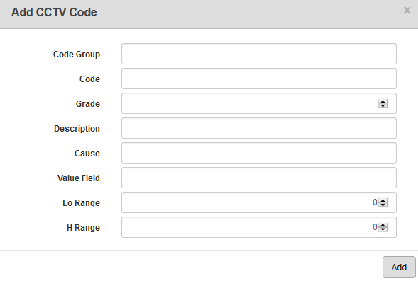 Add or Edit CCTV Codes