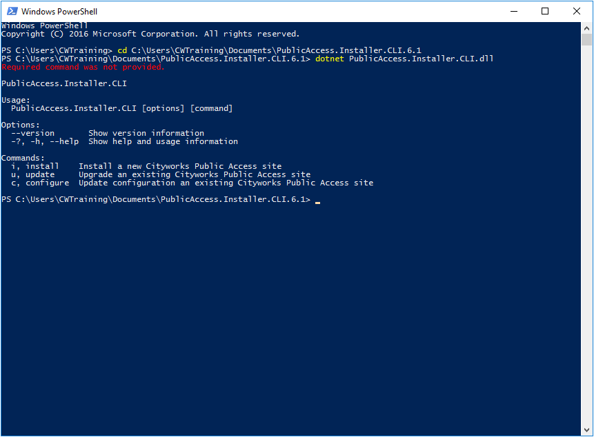 Install Public Access Using the Command Line Interface (CLI) Installer