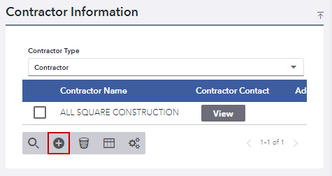 Add Contractor Information