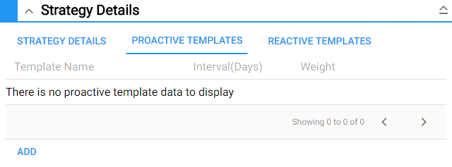 Configure Proactive Templates