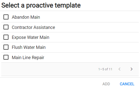 Configure Proactive Templates