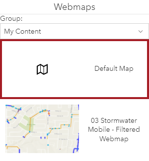 Change a Webmap