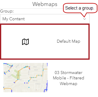 Change a Webmap