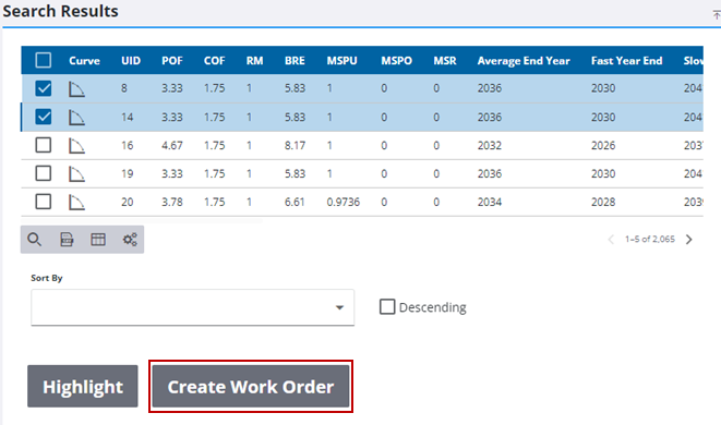 Create a Work Order or Inspection