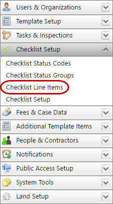 View a Checklist Line Item